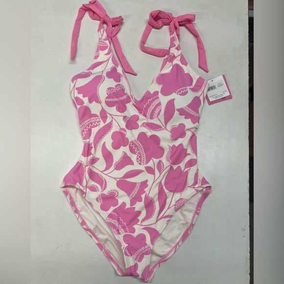 kate spade | Swim | Kate Spade Saturday Pink Cream Floral Onepiece ...